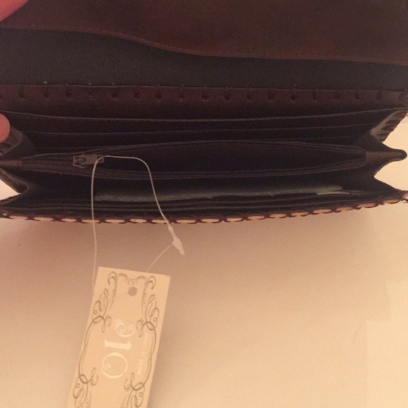 Ole | Bags | Ole Brand Boho Snap Flap Leatherette Wallet | Poshmark
